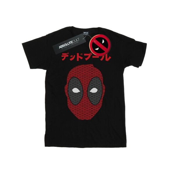 Marvel | Shirts | Marvel Mens Deadpool Japanese Seigaiha Head Tshirt ...